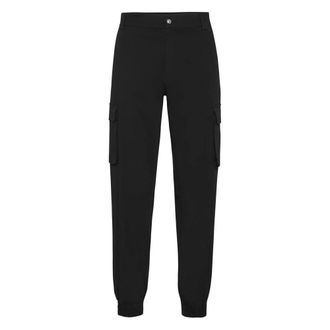 Philipp Plein Homme, Pantalons, Noir, Taille: 5XL Long Pantalons Coupe Cargo