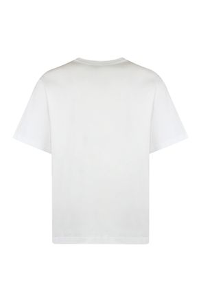Dolce & Gabbana Mens Cotton Crew-Neck T-Shirt White T-Shirts And Polos