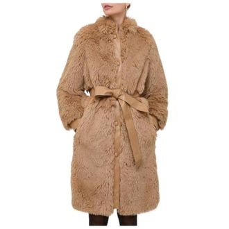 Twinset Femme, Manteaux, Brun, Taille: 40 FR Manteaux