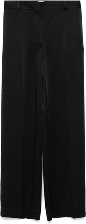 Toteme pantalon en crêpe de chine - Noir