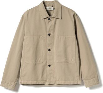 Elvine Homme, Vestes, Brun, Taille: XL Hamse Garment Dyed Twill Jacket