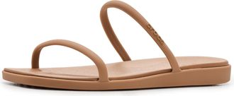Crocs Miami Damen-Sandalen mit zwei Riemen, flach, Milchschokolade, Gr&ouml;&szlig;e 40, Milchschokolade, 41/42 EU