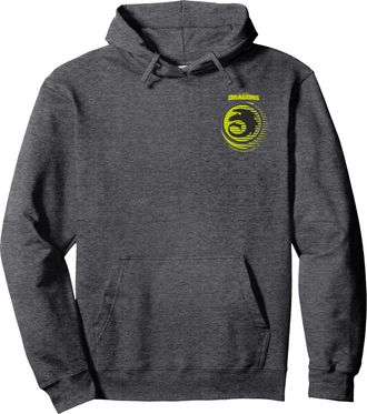 How To Train Your Dragon How to Train Your Dragon Night Fury Silhouette Pocket Logo Pullover Hoodie
