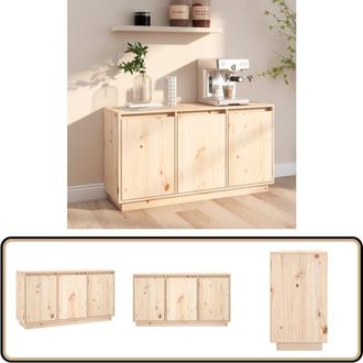 vidaXL Sideboard 111x34x60 cm Massivholz Kiefer - Sideboard - Holz Sideboard - Wohnzimmermöbel - Massivholzmöbel - Kiefernholz