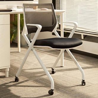 Generic Hochlehner-Schreibtischstuhl,Netz-B&uuml;rostuhl Armlehnen,ergonomischer Schreibtischstuhl,klappbare Rollen,Besprechungs-,Studenten-,Metallrahmen-R&uuml;ckenleh