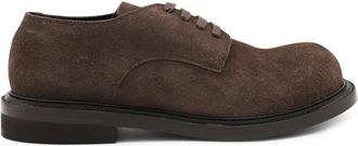 Moschino Brown Leather Lace Up Shoes - Gr. 40 (EU) - in Schwarz