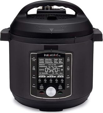 Instant Pot Pro 10-in-1-Elektro-Multikocher 1200 W, 5,7 L - Schnellkochtopf, Schongarer, Reiskocher, Dampfgarer, Sautierpfanne, Sterilisator, Joghurtbereiter, Sou