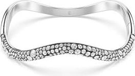 Swarovski Bracelet-jonc Sublima, Taille ronde, Blanc, Métal rhodié