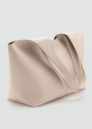 Mango Gro&szlig;e Shopper-Tasche cremewei&szlig; - Damen - Einheitsgr&ouml;&szlig;e - MANGO