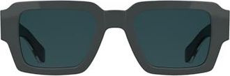 Calvin Klein Mens Sunglasses CK25538S - Grey with Solid Blue Lens