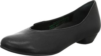 Think Damen Grace chromfrei gegerbte nachhaltige Halbschuhe, SCHWARZ 0000