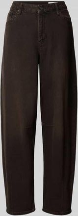 s.Oliver Red Label Regular Fit Barrel Jeans mit Bundfalte