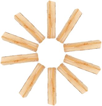 BESPORTBLE 10 Stück Teiliges Deko brennholz aus Echtem Naturbelassenem Spaltholz für Kamin und Wohnzimmer Rustikale Indoor holzscheite zur Winterdeko und Gemütli