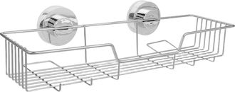 Valiclud Edelstahl Wandregal mit Saugnapf Haken Multifunktionaler Rostfreier K&uuml;chen Bad aufbewahrungskorb ohne Bohren Platzsparender Wandhalter f&uuml;r Gew&uuml;rze Toi