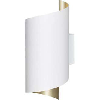 Ledvance Orbis twist smart+ Wi-Fi Leuchte, dimmbare led Wandleuchte, 12W, Farbtemperatur von 3000 - 6500K, 600 Lumen, Farbkombination wei&szlig;/gold, aufgedrehter