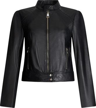 Liu Jo Femme, Vestes, Noir, Taille: 36 FR Giacca biker in pelle ecologica