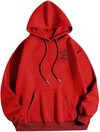 Generic Sweat a Capuche Homme Sweatshirt Hooded Sweatshirt Homme Automne et Hiver Taille Plus sans Capuche Pull Mode avec Col Crew Oversize Hip Hop