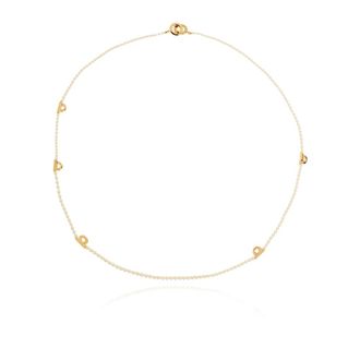 Ferragamo Femme, Accessoires, Jaune, Taille: ONE Size Collier avec perles dimitation