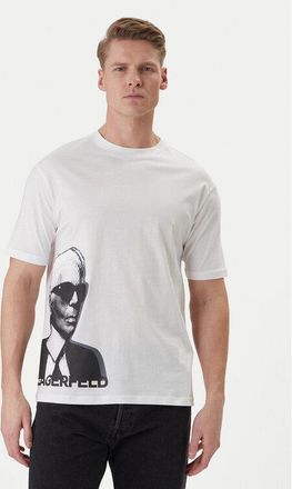 Karl Lagerfeld T-Shirt 755170 562251 Wei&szlig; Loose Fit