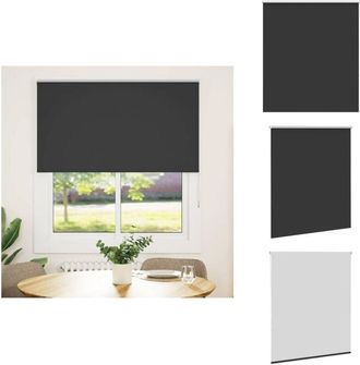 vidaXL Vidaxl - Verdunkelungsrollo Schwarz 140x150 cm Stoffbreite 136,6 cm - Verdunkelungsrollo - Verdunkelungsrollos - Rollo - Verdunklungsrollo