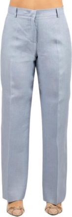 Max Mara Femme, Pantalons, Bleu, Taille: 42 FR Malizia