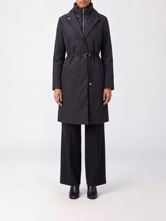 Moorer Knielange Nylon-Daunenjacke mit Tailleng&uuml;rtel