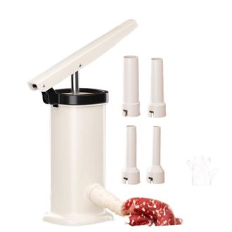 Generico Manuelle Wurstf&uuml;llmaschine - 5 Liter selbstgemachter Wurstf&uuml;ller, robuster Fleischauff&uuml;ller, Edelstahl mit gro&szlig;em Fassungsverm&ouml;gen, K&uuml;chenhersteller