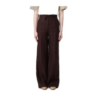 Colmar Pantalon Palazzo en lin - Femme - Pantalons - Brun - Taille: 36 FR