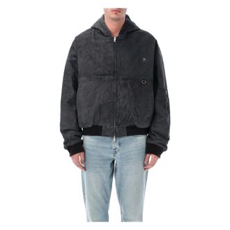 Represent Represent, Homme, Vestes, Noir, Taille: XL Hooded Bomber Jacket