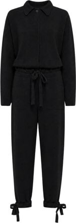 Laneus Femme, Combinaisons et Ensembles, Noir, Taille: 38 FR Combinaison en maille