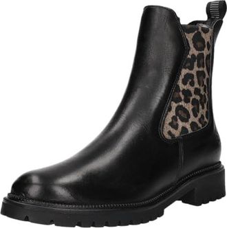 Tamaris Da.-StiefelModel 2542741 Black / Leopard, Noir/l&eacute;opard, 38 EU