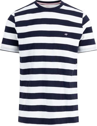 Fynch-Hatton T-Shirt aus Baumwolle mit Rundhalsausschnitt und Streifen Navy/L