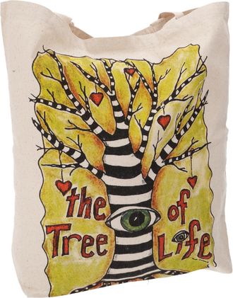 Guru Shop No Time Shopper Tasche, Stabile Einkaufstasche, Strandtasche, Yogatasche - The Tree of Life, Unisex - Erwachsene, Baumwolle, 48x45x13 cm
