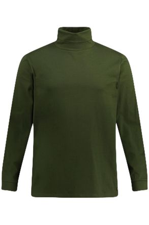 JP1880 Herren gro&szlig;e Gr&ouml;&szlig;en &Uuml;bergr&ouml;&szlig;en Menswear L-8XL JP1880 Rollkragen-Shirt, Basic, Jersey, Lange &Auml;rmel, bis 7 XL Oliv 3XL 723303440-3XL