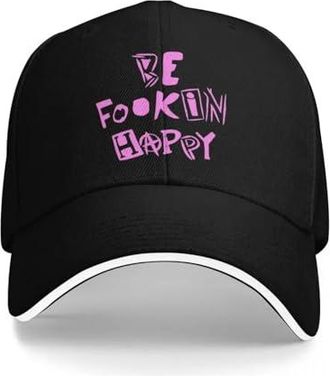 Generic Chapeau pour Hommes, Cadeau Be Fookin Happy Hat Chapeau d&eacute;t&eacute; Casquette de Baseball Casquette de Baseball pour Hommes