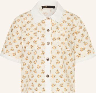 Maje Hemdbluse Mit Lochspitze gelb