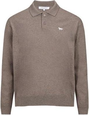 Maison Kitsun&eacute; Polo &agrave; col zipp&eacute; en laine