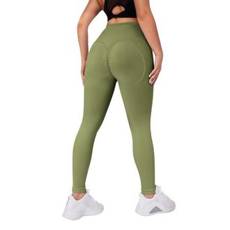 Generic Legging de sport taille haute pour femme - Legging de levage de fesses pour femme - Legging sans couture pour le yoga - Contr&ocirc;le du ventre - Legging d