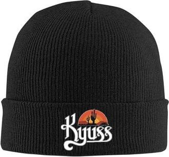 Generic Chapeau Homme, Logo Kyuss Rock Iconique du Coucher de Soleil du d&eacute;sert Hommes Femmes Unisex Chapeau tricot&eacute; Tuque Pull Bonnet Hiver Chaleureux Chaleur