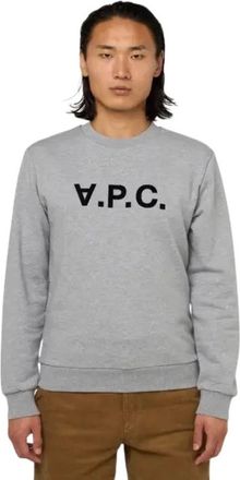 A.P.C. A.p.c., Homme, Sweatshirts et sweats &agrave; capuche, Gris, Taille: L VPC Grand Crewneck
