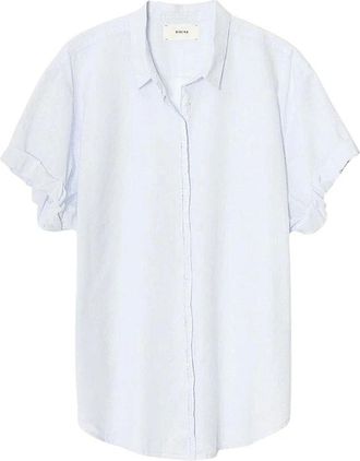 Xirena Femme, Blouses et Chemises, Bleu, Taille: 44 FR Chemise L&eacute;g&egrave;re en Popeline de Coton