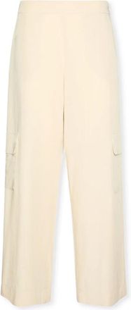 Elena Miro Femme, Pantalons, Beige, Taille: 56 FR Fluid Lyocell Blend Cargo Pants