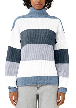 QS by s.Oliver Rollkragenpullover mit Streifen
