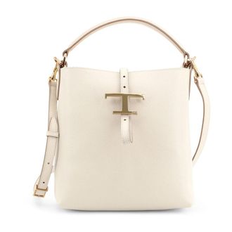 Tod's T Timeless Mini Bucket Bag - - Bags - Damen - Beige - ONE SIZE