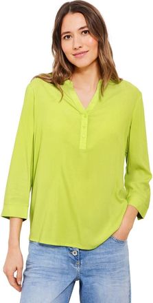 Cecil Damen B343837 Blusenshirt 3/4 Arm, Limelight Yellow, XS EU