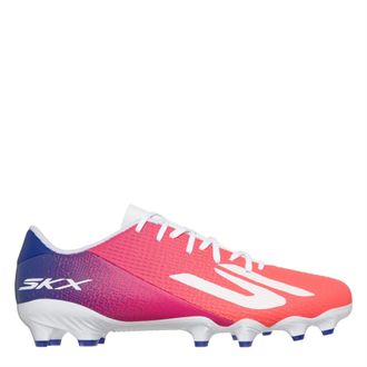 Skechers SKX_2 Academy Fu&szlig;ballschuhe mit festem Boden f&uuml;r Herren (Blau/Pink)