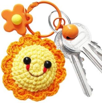 Generic Porte-cl&eacute;s en crochet - Porte-cl&eacute;s tricot&eacute;, porte-cl&eacute;s au crochet | Porte-cl&eacute;s esth&eacute;tique, porte-cl&eacute;s miniature fait &agrave; la main en crochet avec &eacute;toiles