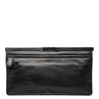 Bottega Veneta Pre-owned Leder Clutch Bag - - Pre-owned - Damen - Schwarzk - ONE SIZE