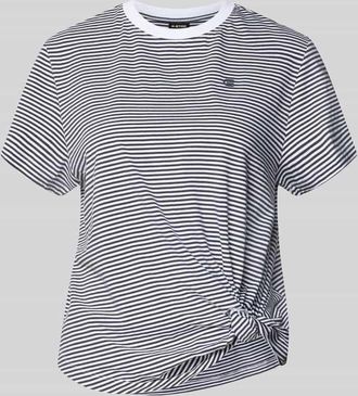 G-Star Relaxed Fit T-Shirt aus reiner Baumwolle mit geknotetem Saum