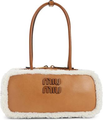 Miu Miu Hobo Bags - Shoulder Bag In Luxe Calf Leather - Gr. unisize - in Braun - für Damen